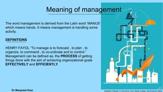 Business studies II Unit-1 nature and significance of management | PDF ...