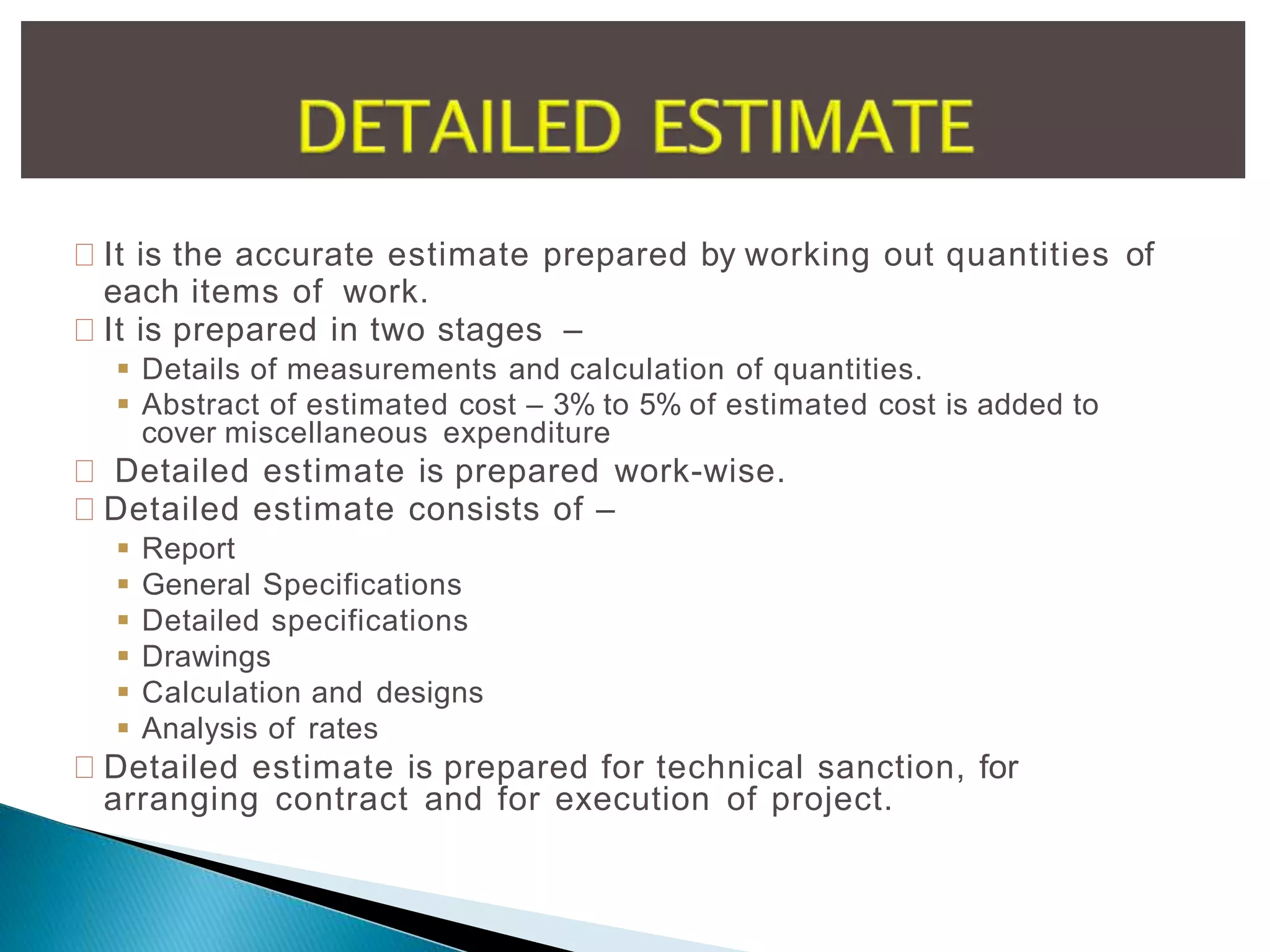 estimation,its types and methods | PPTX