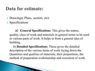 estimation,its types and methods | PPTX