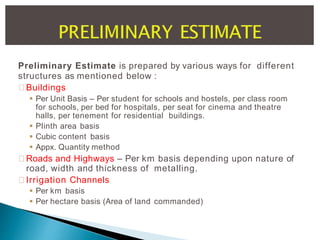 estimation,its types and methods | PPTX
