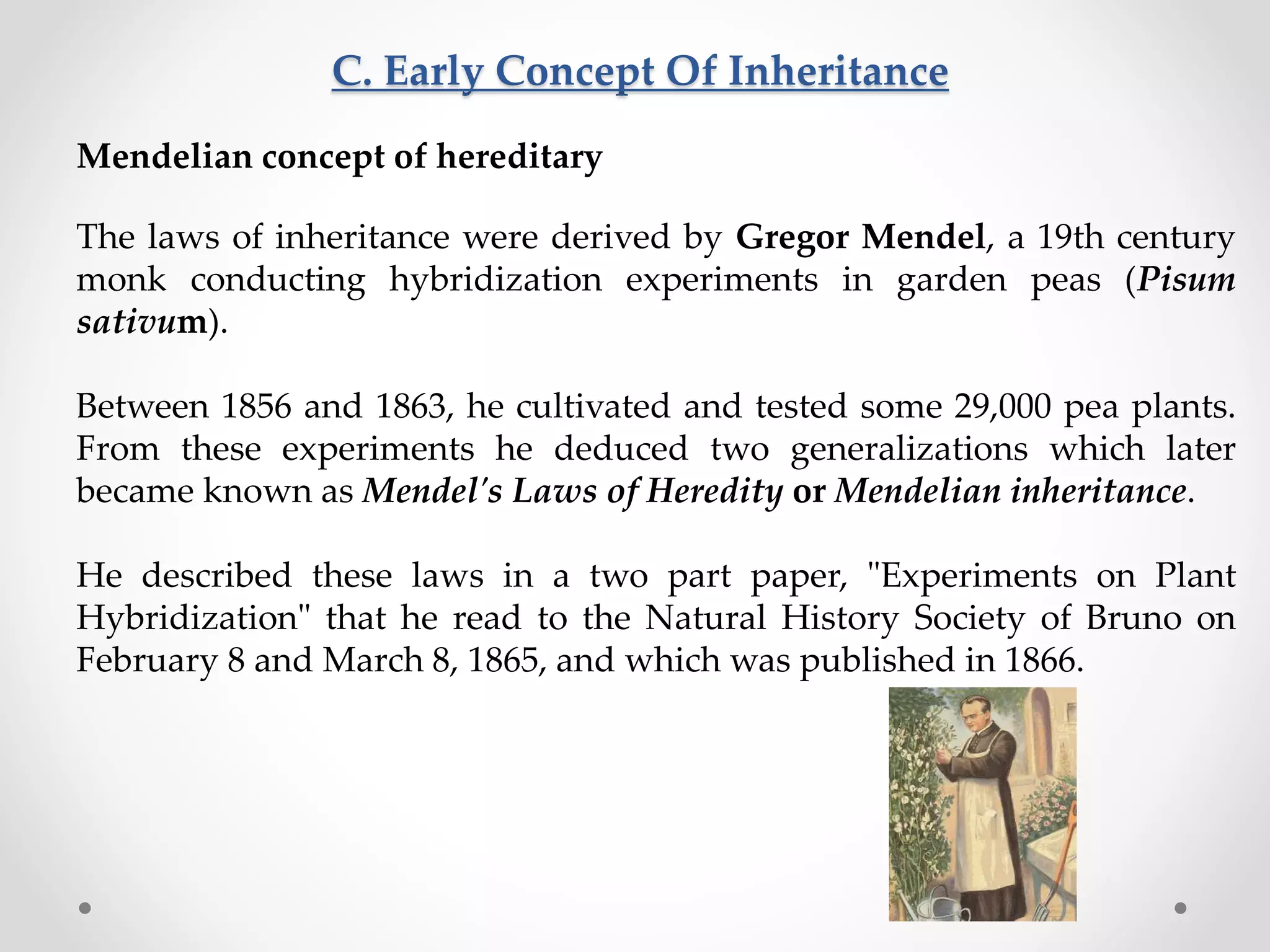 Unit 1.1.a. principle of genetics defintion and history- early concepts ...