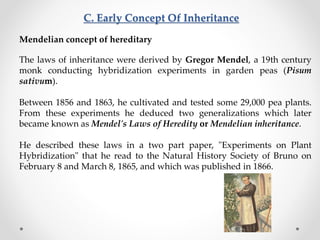 Unit 1.1.a. principle of genetics defintion and history- early concepts ...