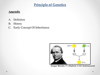 Unit 1.1.a. principle of genetics defintion and history- early concepts ...