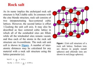Crystal Structure | PPTX | Chemistry | Science