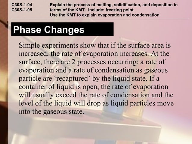 Unit 1 Phase Changes | PPT | Chemistry | Science