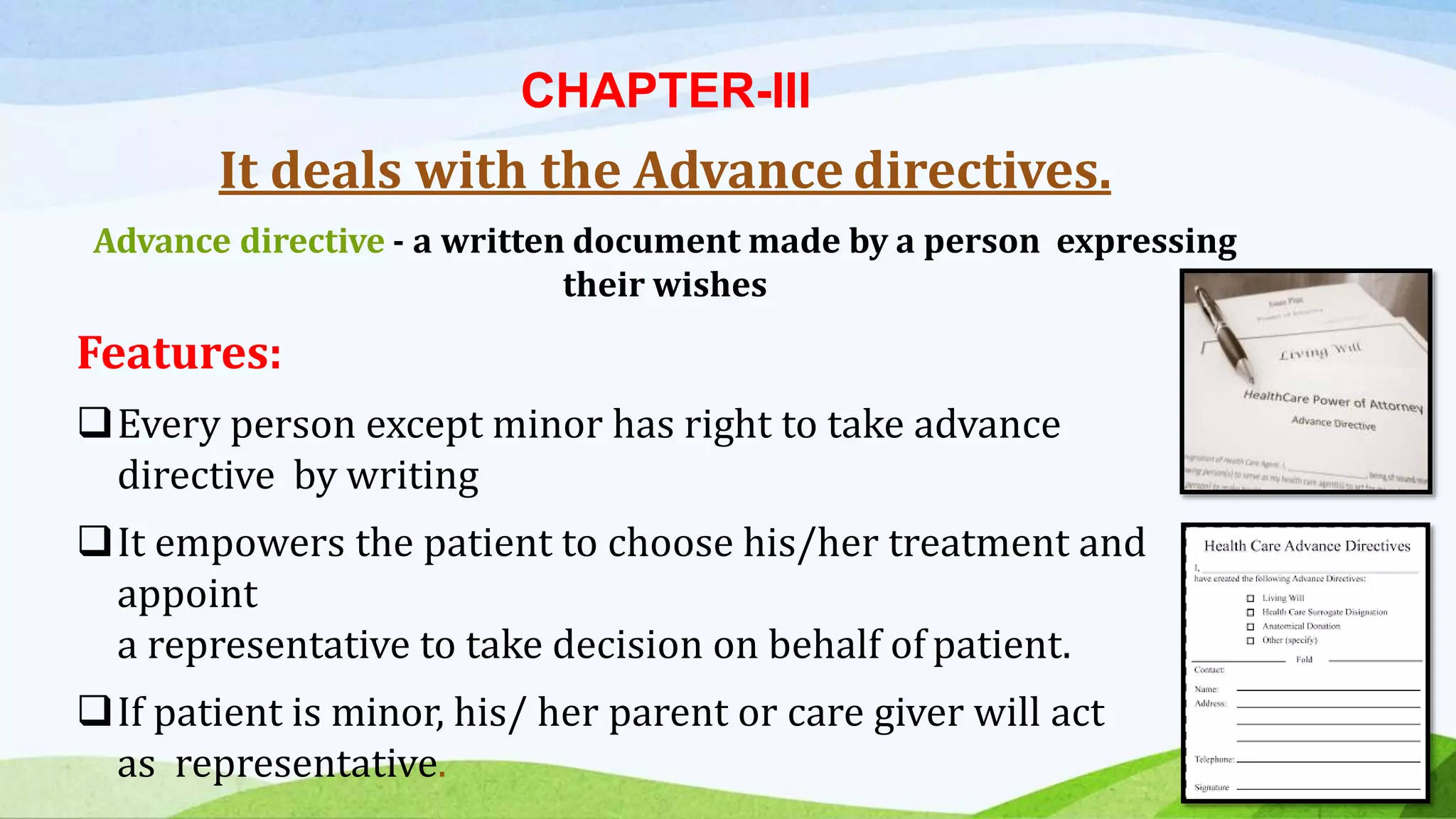 Unit 1.8 mental health care act, 2017 | PPTX