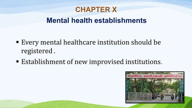 Unit 1.8 mental health care act, 2017 | PPTX