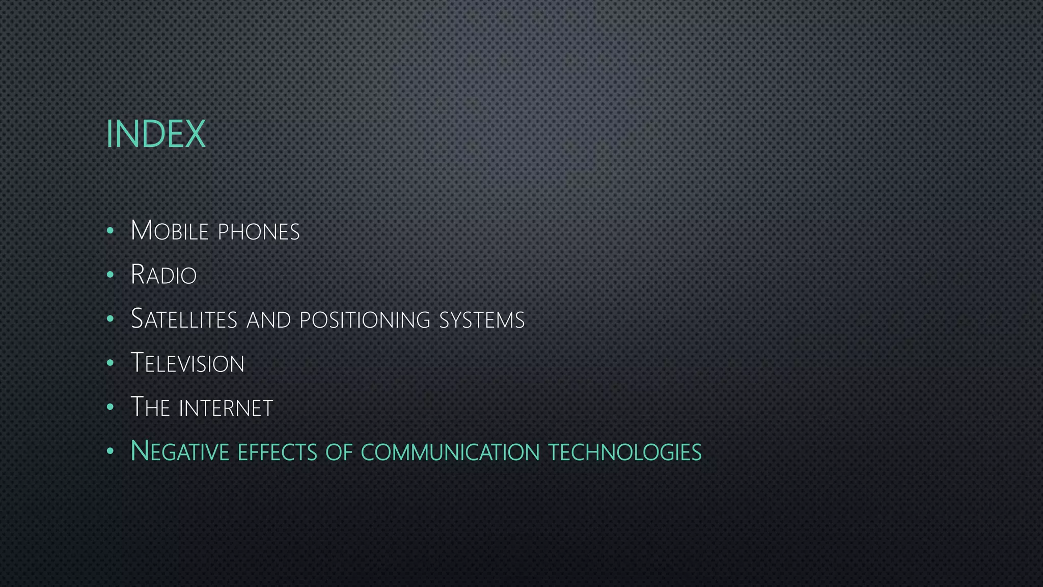 negative effects of communication technologies | PPT