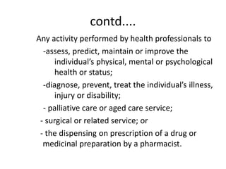 Unit 1 - Health Services (BPH 306.1 - HSMN) | PPT