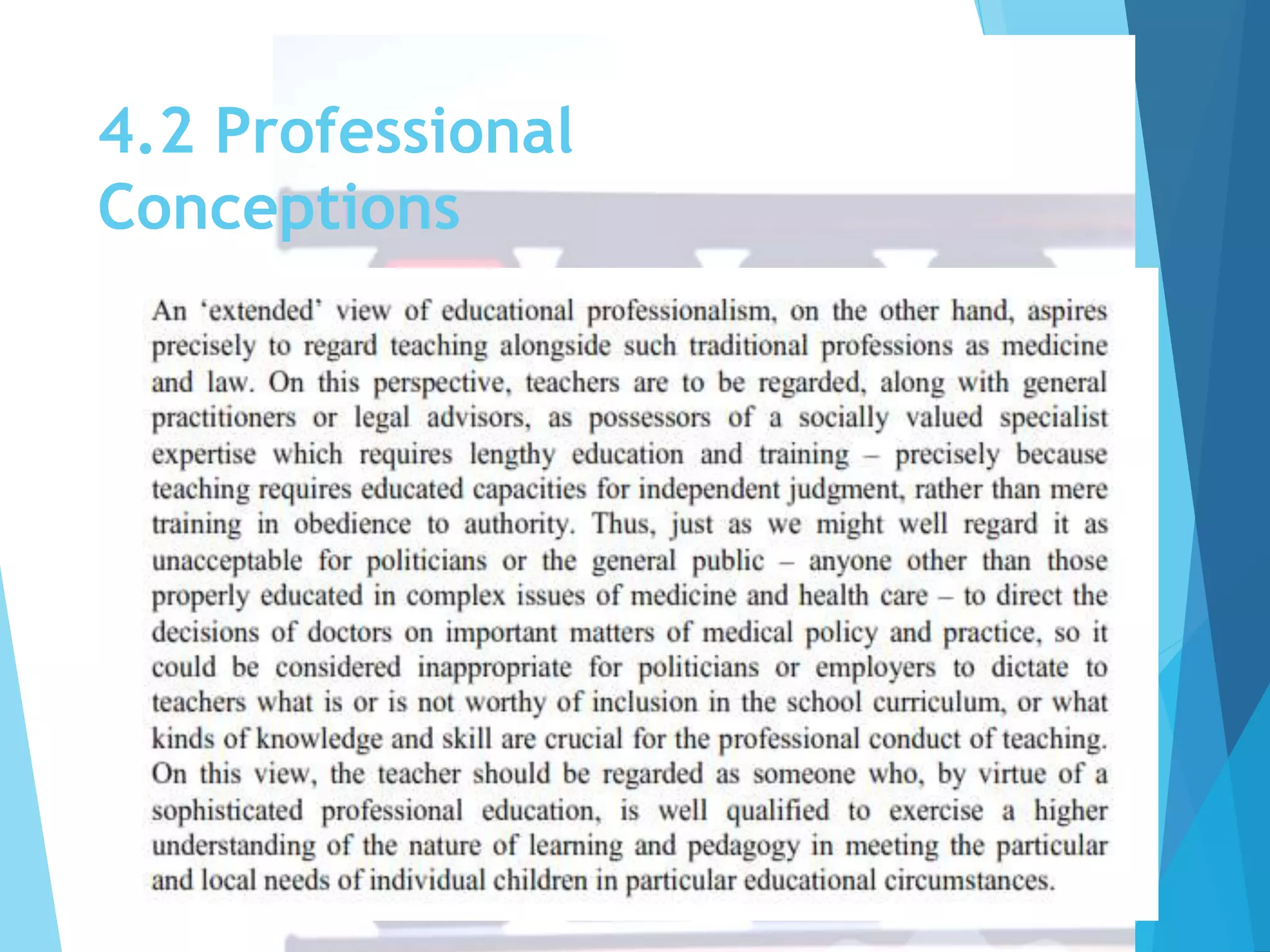 Professionalism in teaching | PPTX