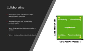 The Five Approaches To Dealing With Conflict | PPT