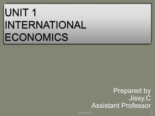International Economics | PPTX