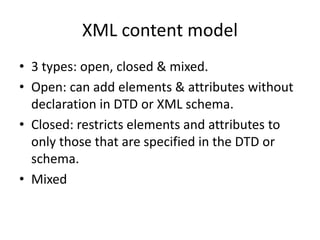 fundamentals of XML | PPTX