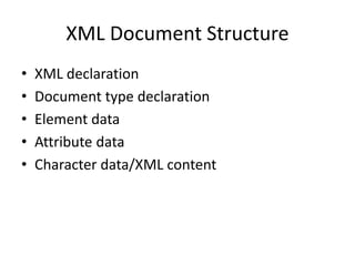 fundamentals of XML | PPT