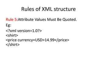 fundamentals of XML | PPT