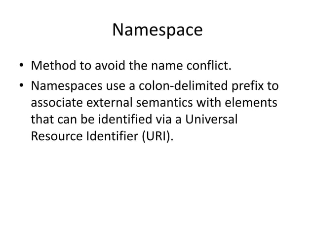 Fundamentals Of Xml Ppt