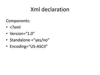 fundamentals of XML | PPT
