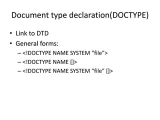 fundamentals of XML | PPT