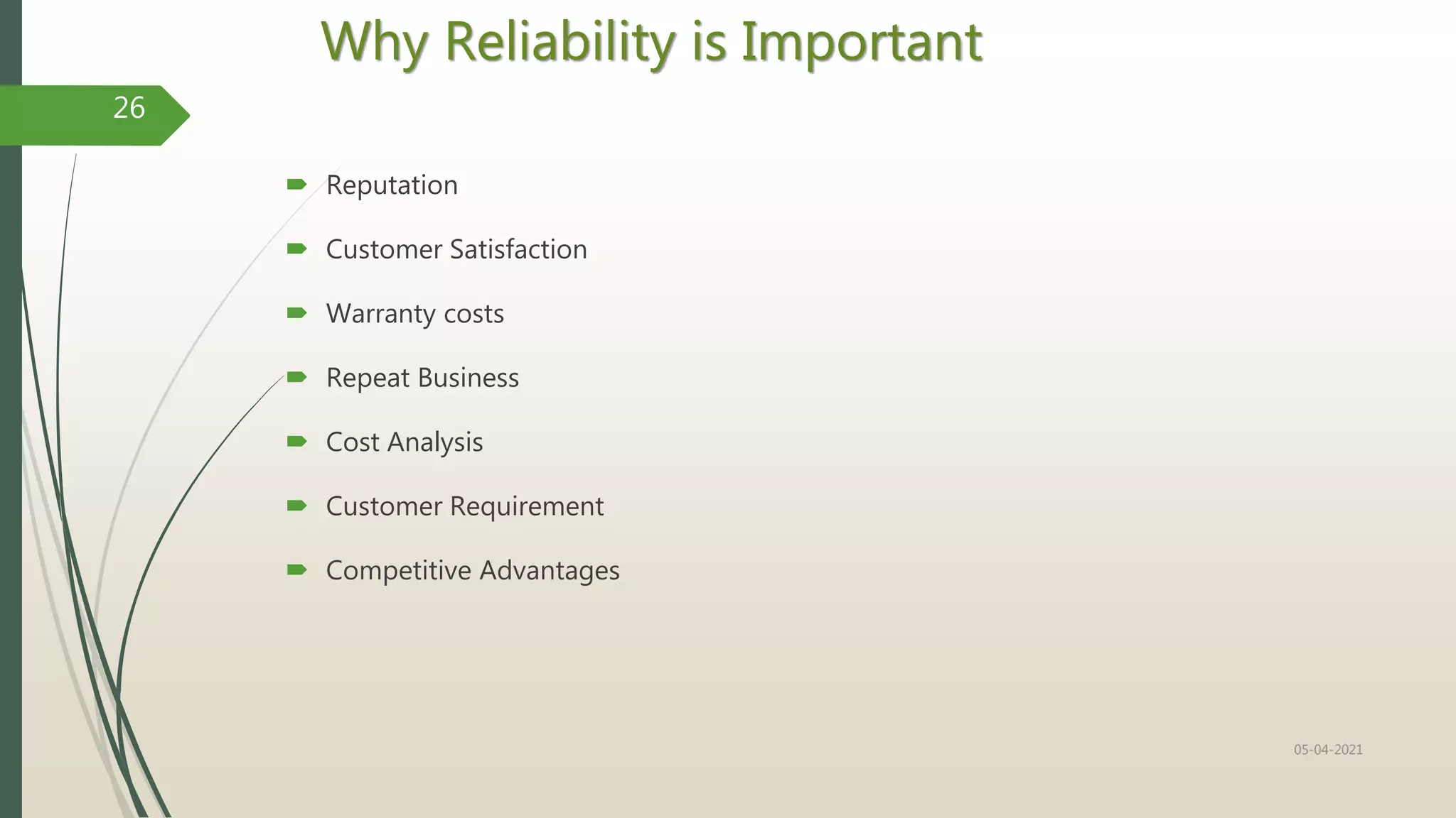 Unit 1 : Reliability Basics | PPTX