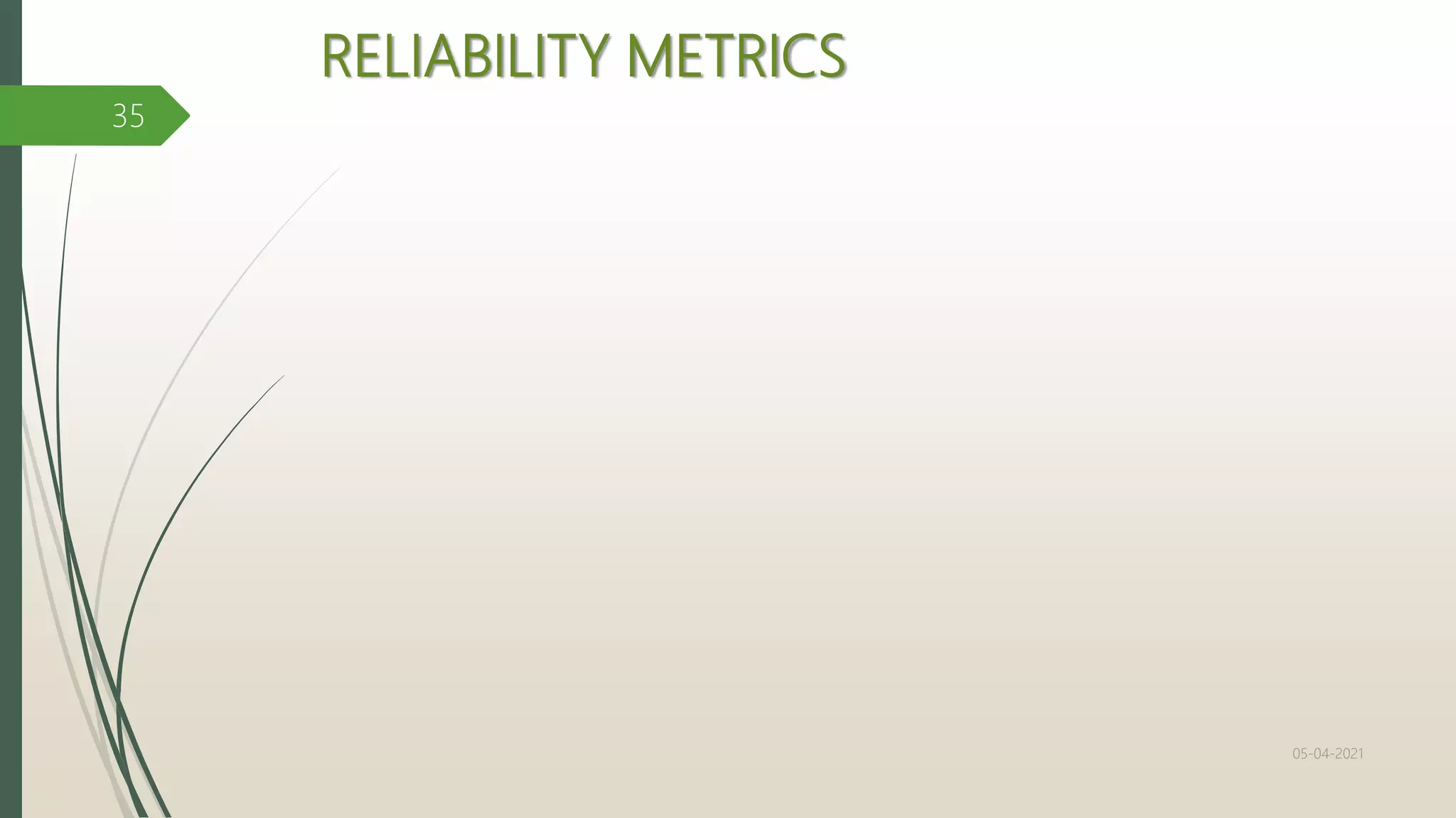 Unit 1 : Reliability Basics | PPTX