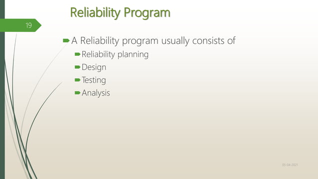 Unit 1 : Reliability Basics | PPTX