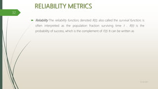 Unit 1 : Reliability Basics | PPTX