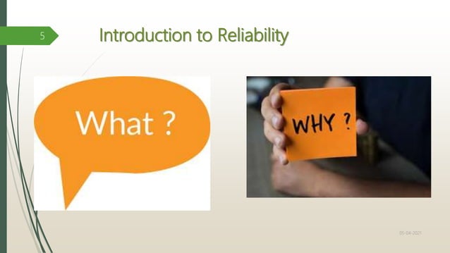 Unit 1 : Reliability Basics | PPTX