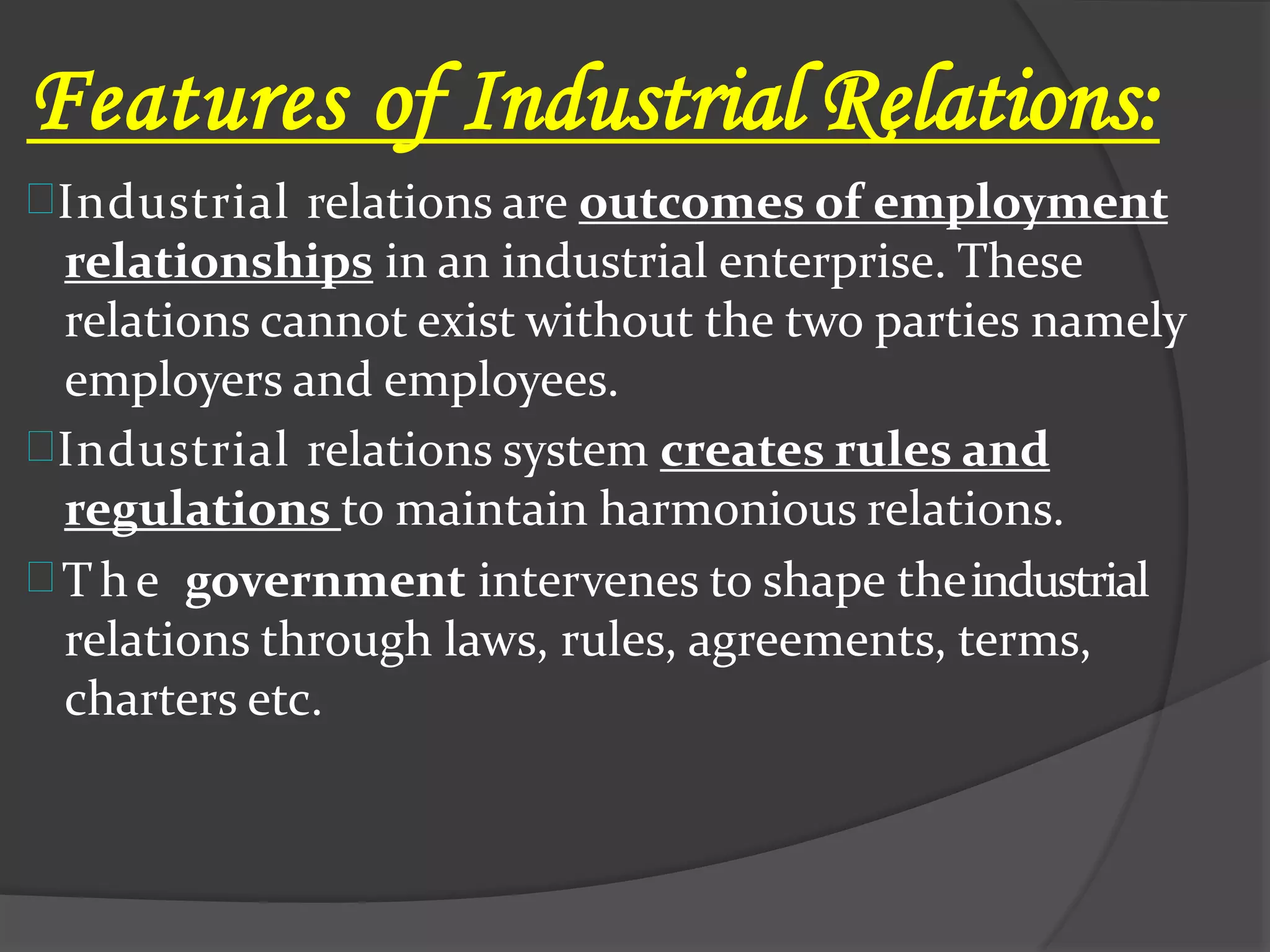 Industrial relations- Meaning,Objectives,Causes and Suggestions to ...