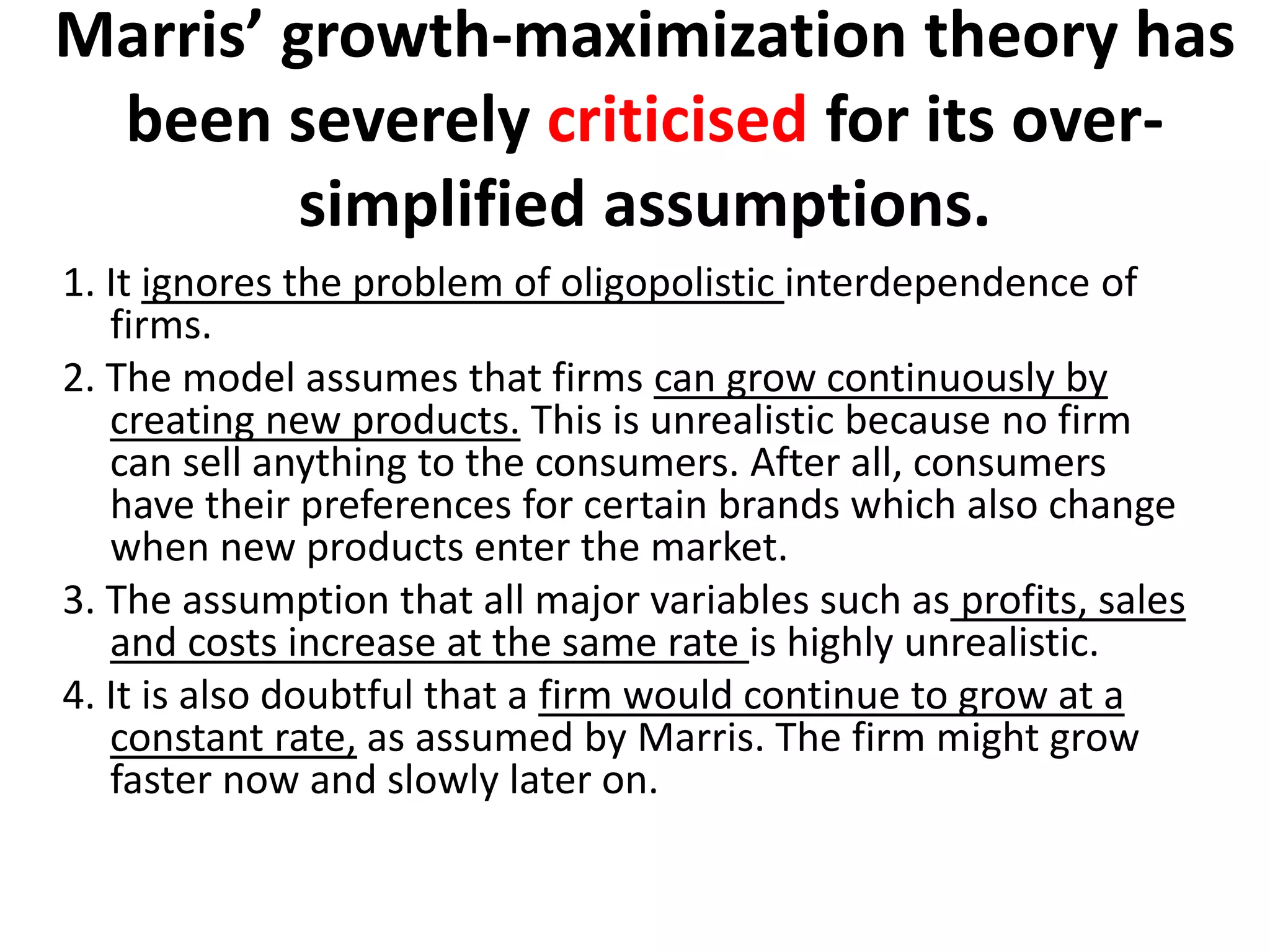 Managerial Economics- objective of firm | PPTX
