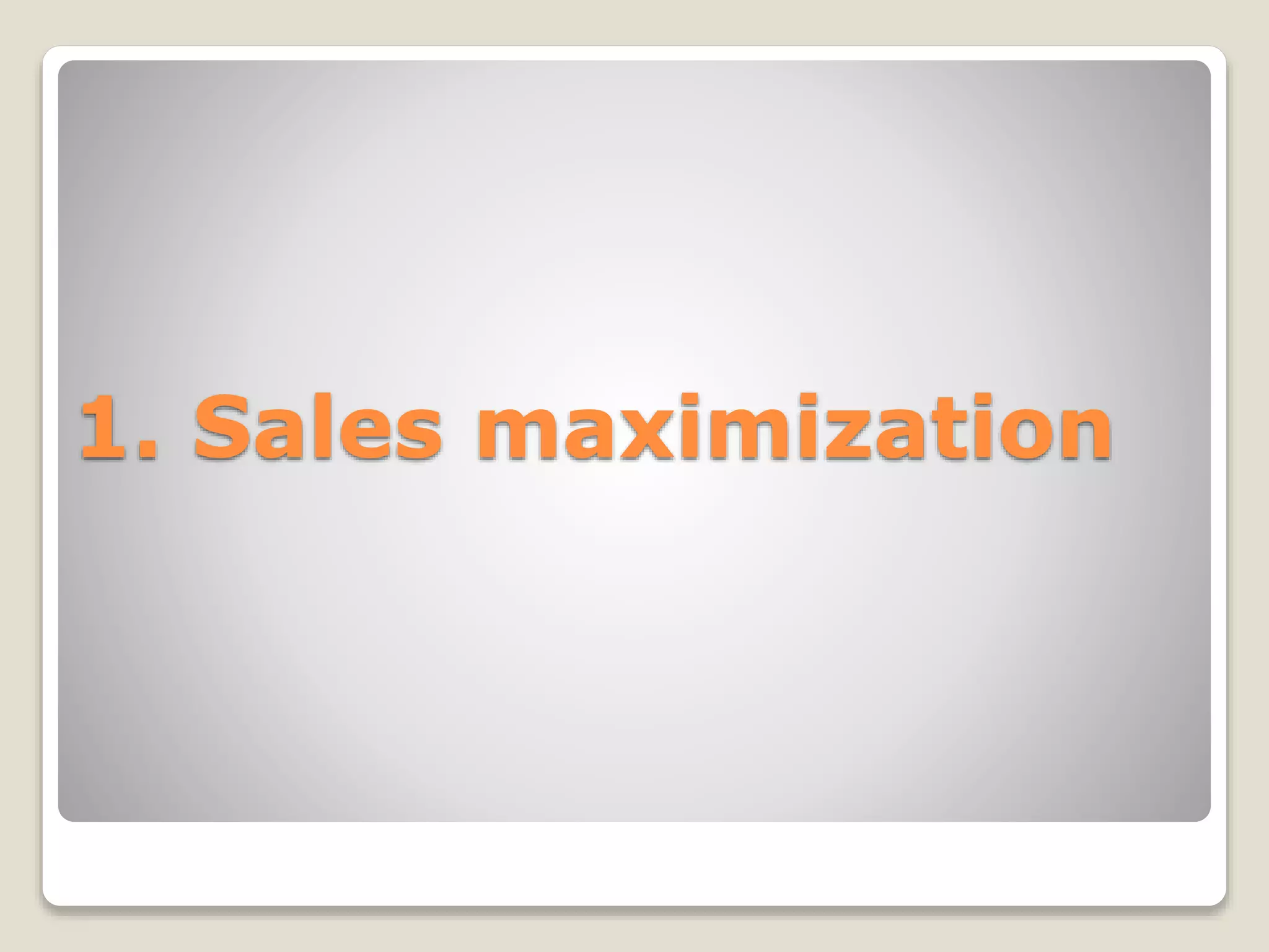 Managerial Economics- objective of firm | PPTX