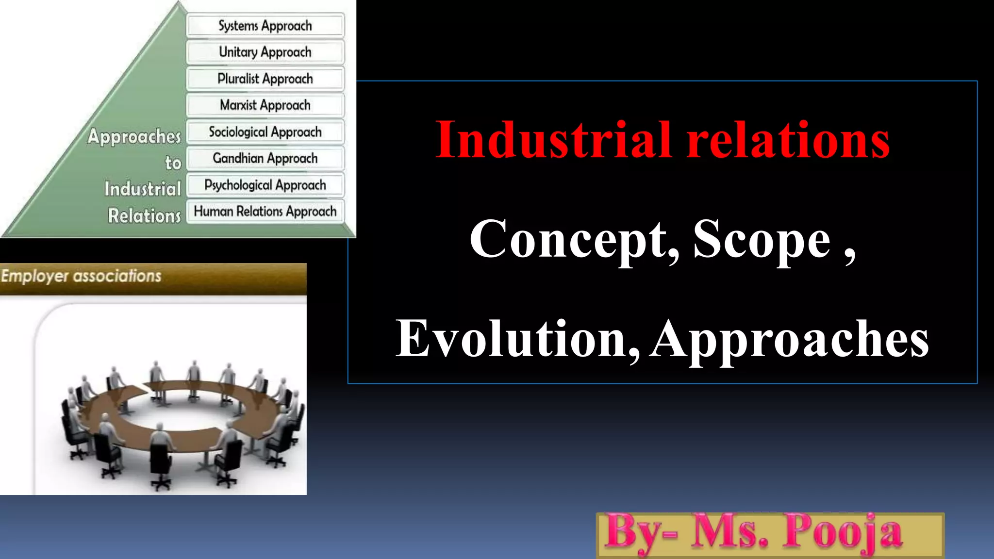 Industrial relations- Meaning, Approaches to Industrial Relations | PPTX