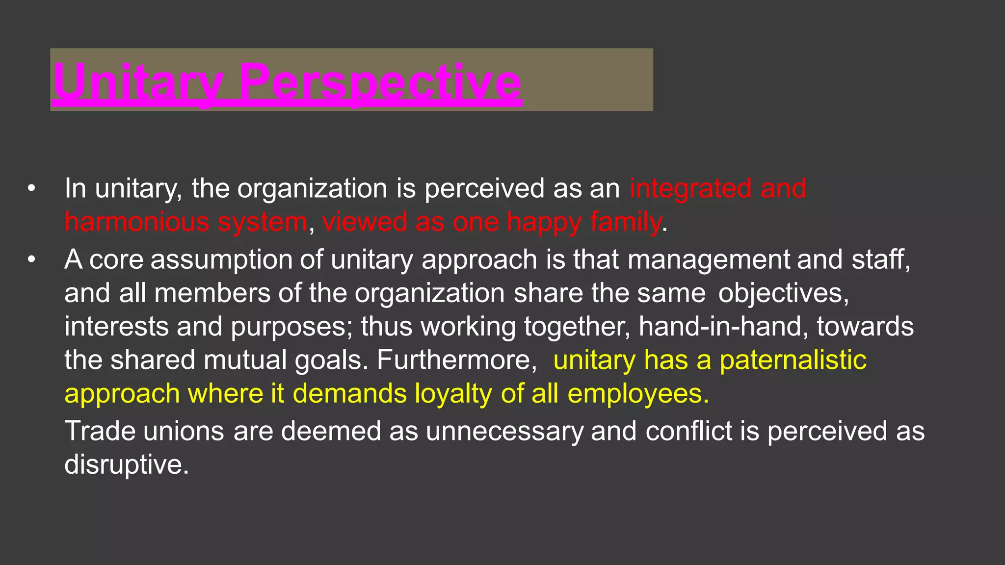 Industrial relations- Meaning, Approaches to Industrial Relations | PPTX