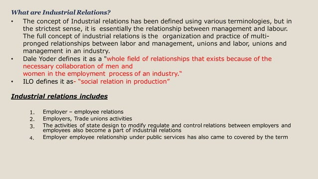 Industrial relations- Meaning, Approaches to Industrial Relations ...