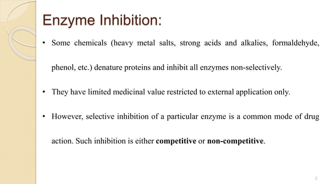 Enzyme Inhibition & Kinetics of Elimination | PPT