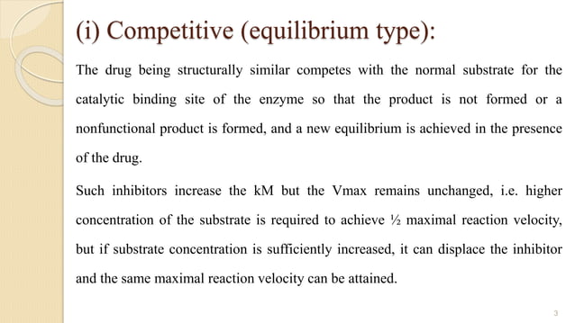 Enzyme Inhibition & Kinetics of Elimination | PPT