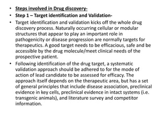 OVERVIEW OF MODERN DRUG DISCOVERY PROCESS | PPTX