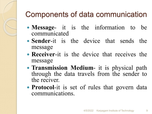 Computer Networks - Unit 1 PPT | PPTX