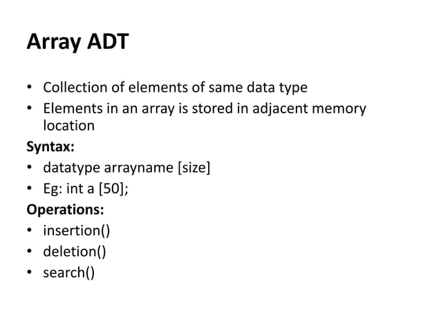 Unit 1 LINEAR DATA STRUCTURES | PPTX