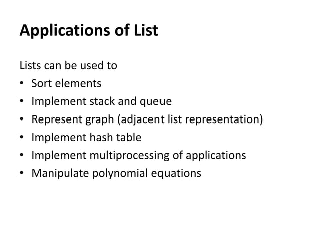 Unit 1 LINEAR DATA STRUCTURES | PPTX