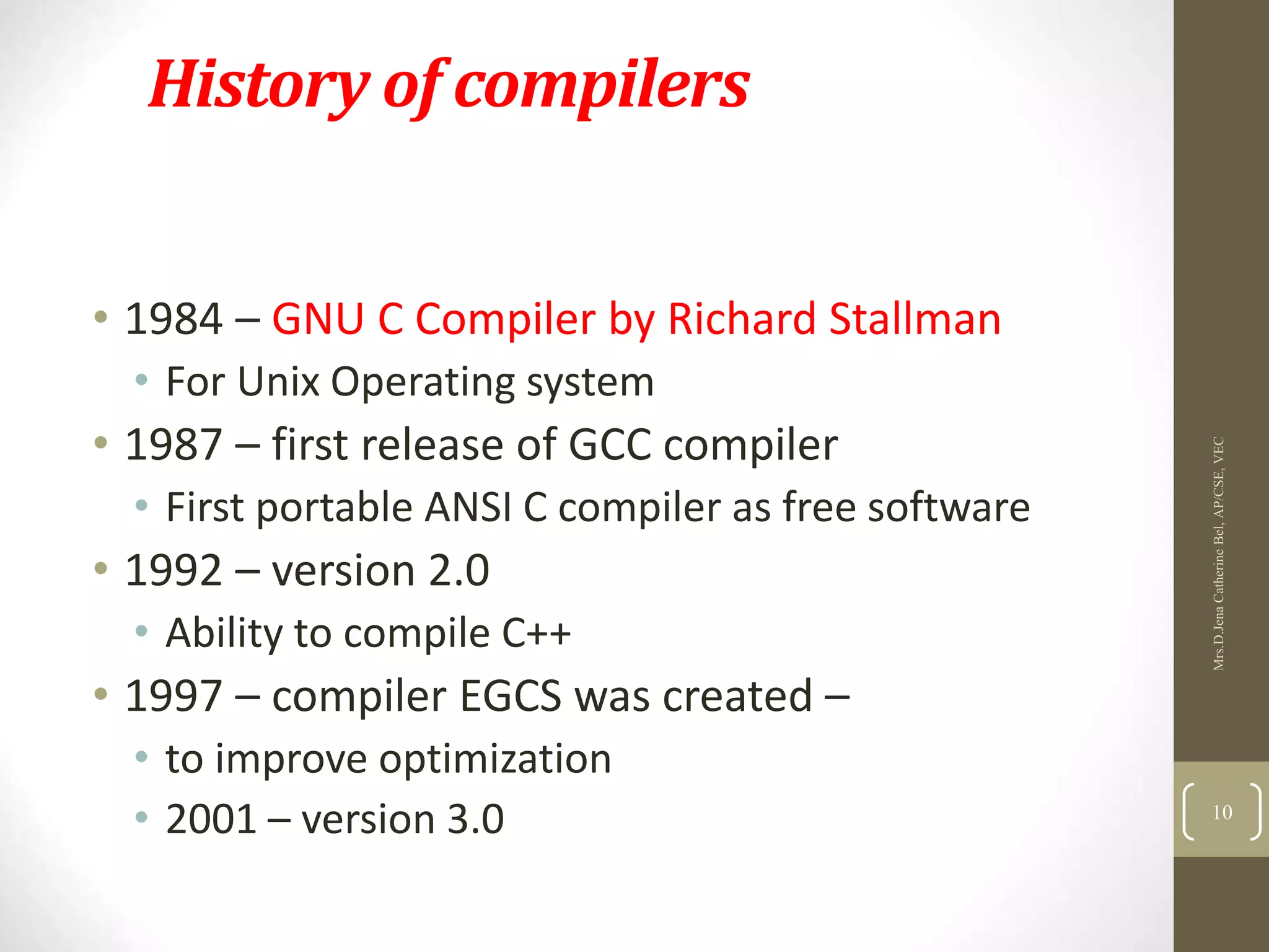 Compiler Design Unit 1 | PPT