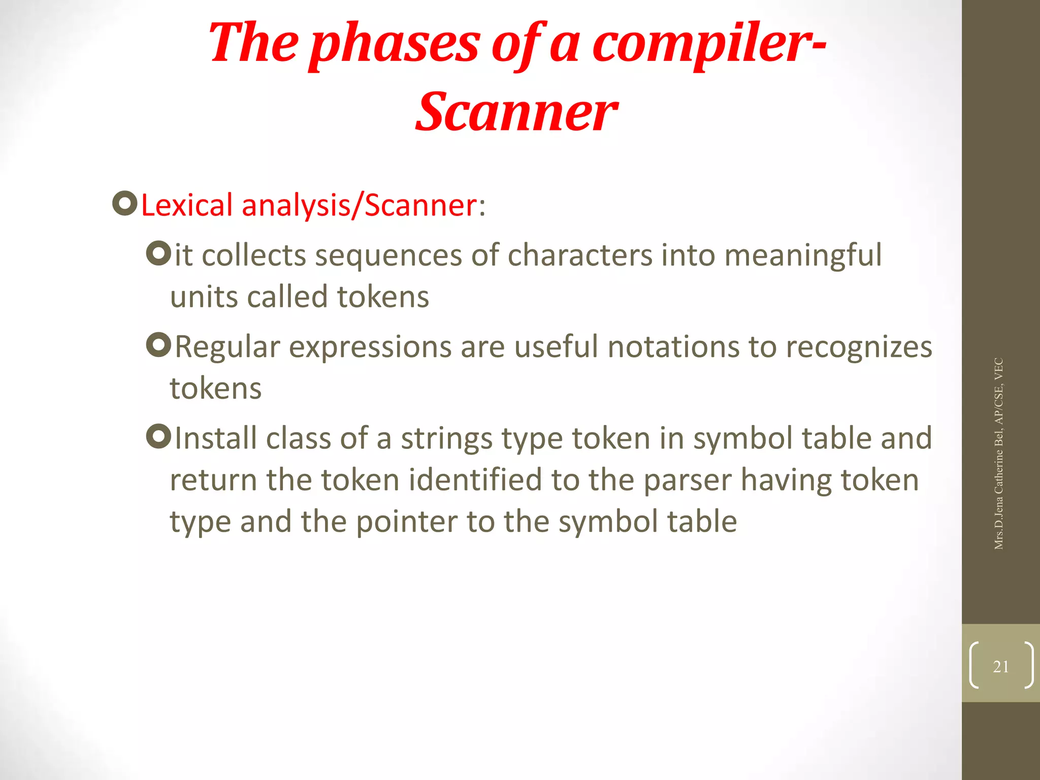 Compiler Design Unit 1 | PPT