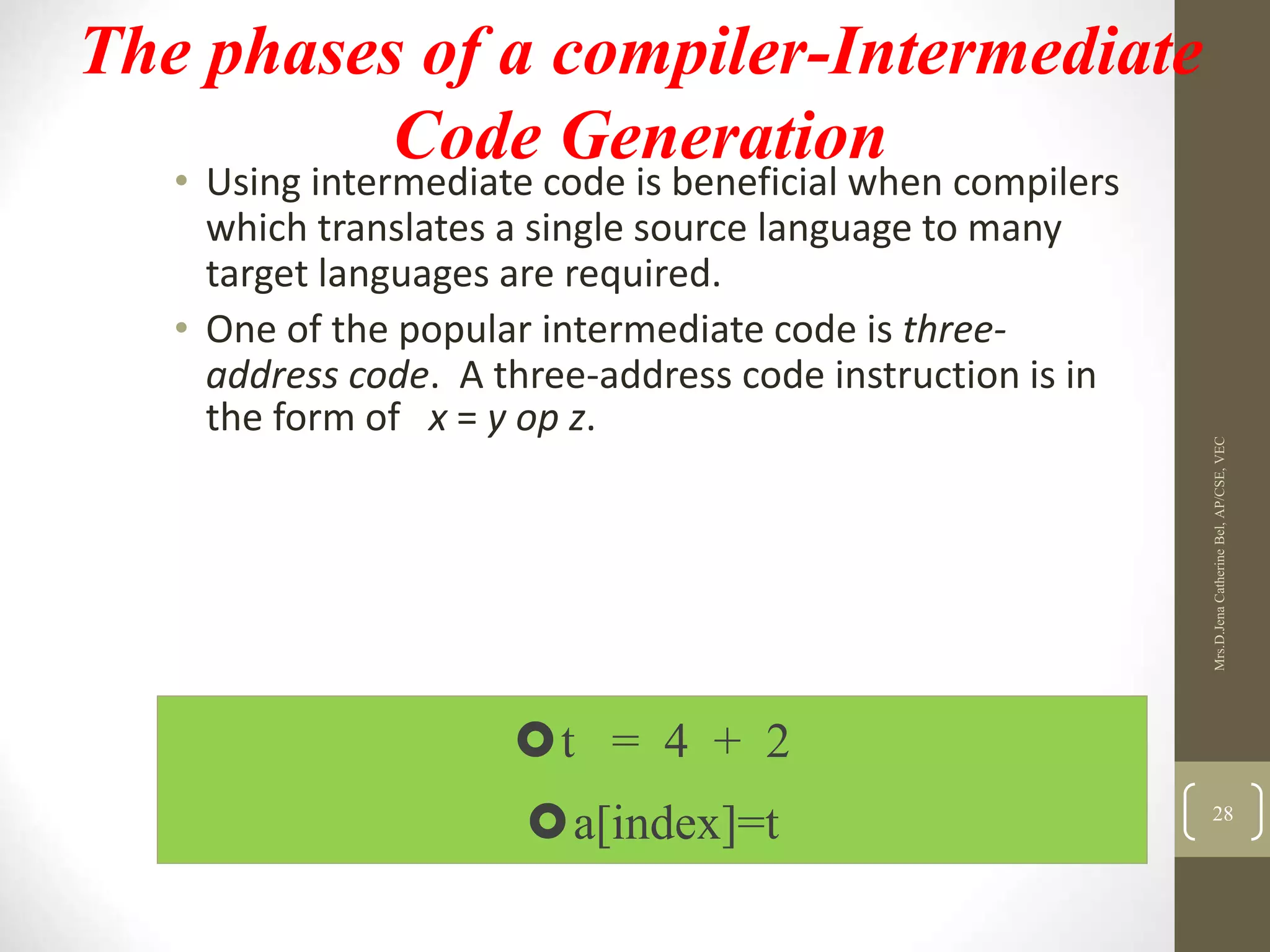 Compiler Design Unit 1 Ppt Programming Languages Computing 4479
