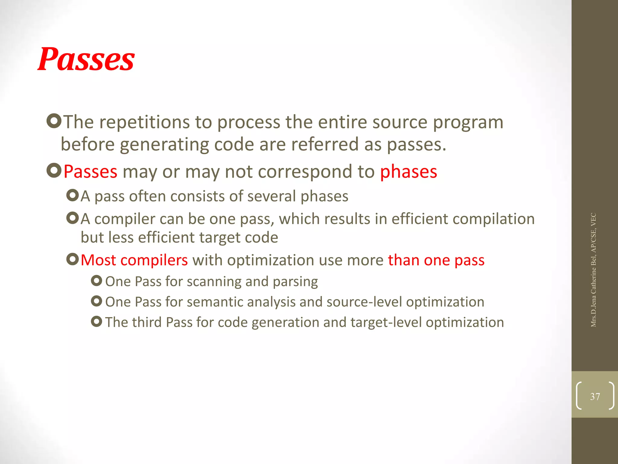 Compiler Design Unit 1 | PPT