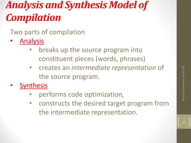 Compiler Design Unit 1 Ppt Programming Languages Computing 8922