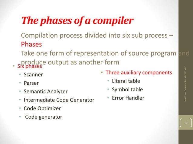 Compiler Design Unit 1 Ppt Programming Languages Computing 9063