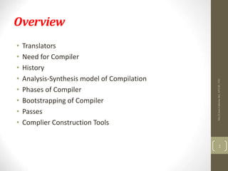 Compiler Design Unit 1 | PPT | Programming Languages | Computing
