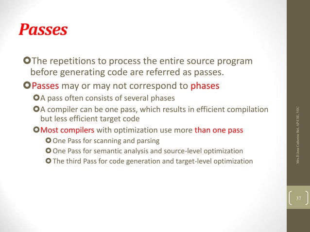 Compiler Design Unit 1 Ppt Programming Languages Computing 7764