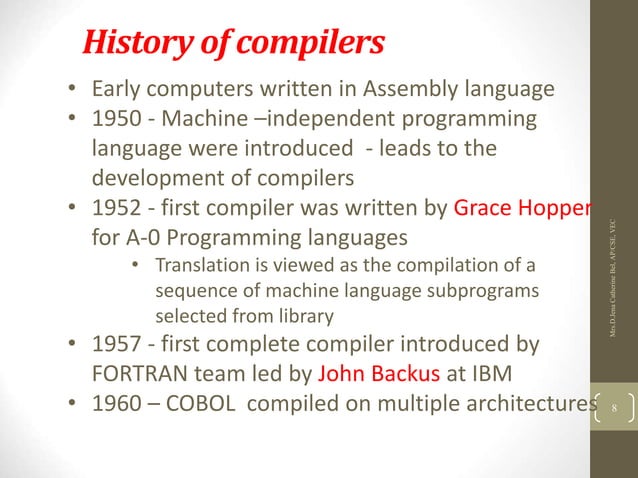 Compiler Design Unit 1 | PPT | Programming Languages | Computing