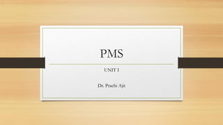 PMS - Introduction and Theoretical Framework | PDF