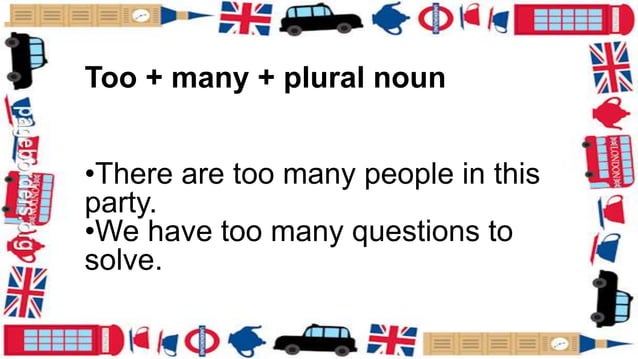 Adjective Too/ enough/ not…enough Quantifiers | PPTX